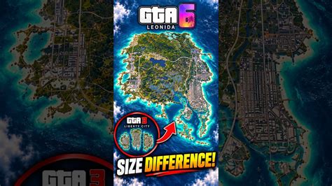 Gta 6 Map Size Vs Every Previous Gta Map 🤯 Gta6 Gtavi Rockstargames