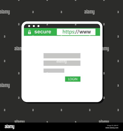 Https Protocol Safe Communication Stock Vector Images Alamy