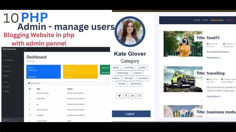Admin Manage Users CodeWithHemant23 Php Mysql Blogging
