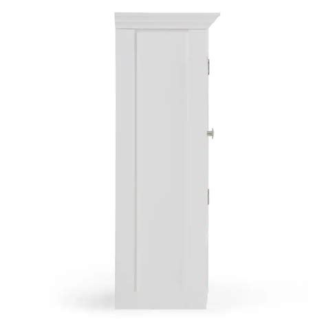 Simpli Home Acadian 24 Inch Wide Solid Wood Double Door Wall Cabinet