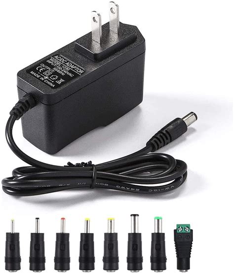 12v 2a Power Supply Ac Adapter Replacement With 8 Tips Desertcart Sri