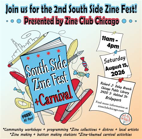 Join Us For South Side Zine Fest Carnival 2026 Zine Club Chicago