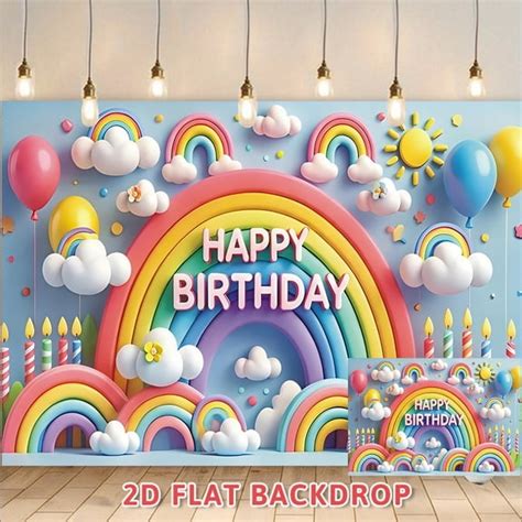 Rainbow Backdrop And Support Equipment For Photography And Events
