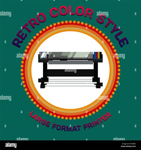 Wide Format Inkjet Printer Stock Vector Images Alamy