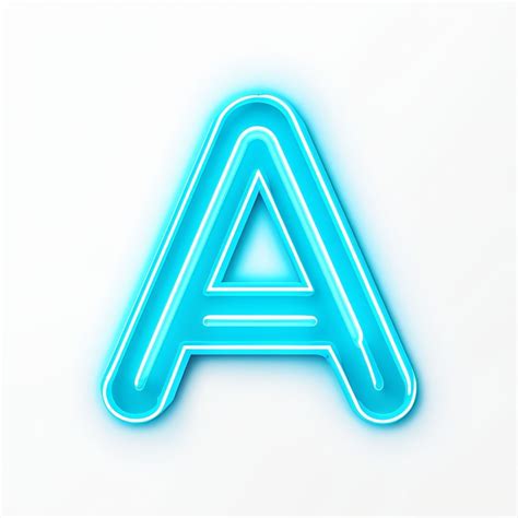 Stylized Neon Letter Y Illustration On Light Gray Background Monogram