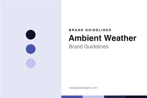Ambient Weather Brand Guidelines The Open Weather Network