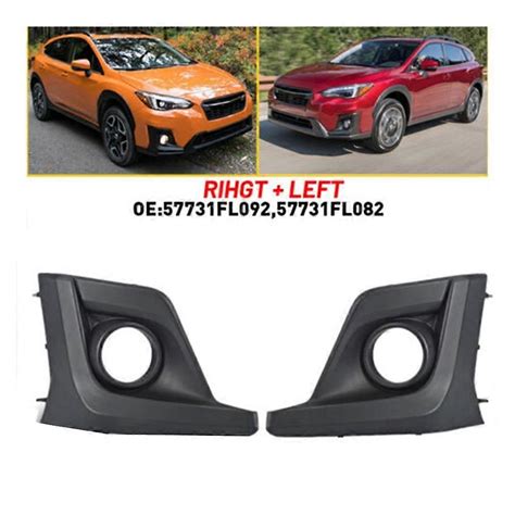 Car Front Bumper Fog Light Cover Trim Frame For Subaru Crosstrek 2018