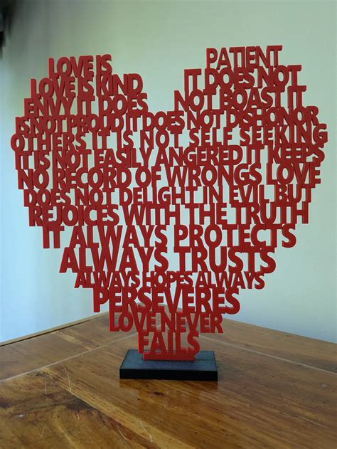 Love Is Patient Love Is Kind Free 3d Print Model Makerworld