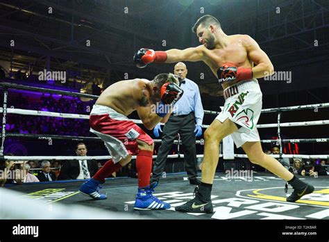 TORONTO ON MARCH 29 2019 Nick Fantauzzi R Punches Maximiliano