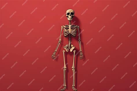 Premium Photo Cartoon Skeleton