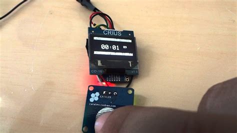 Arduino Watch With Crius Oled With Capacitive Touch Youtube