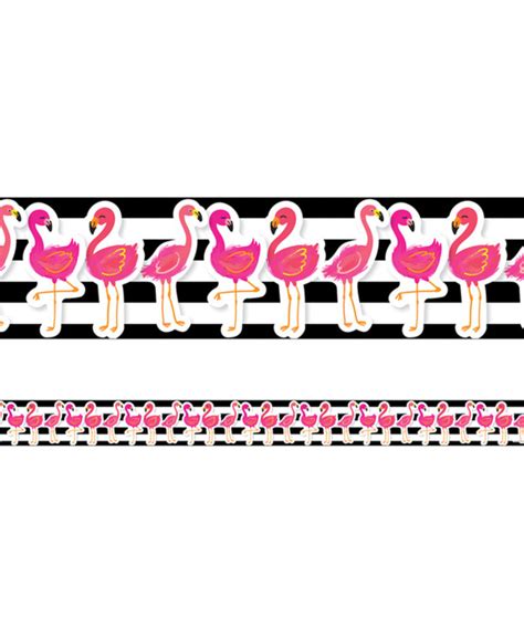 Simply Stylish Flamingo Border Inspiring Young Minds To Learn