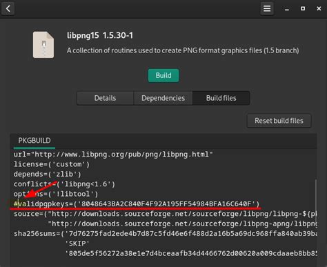 Libpng15 One Or More Pgp Signatures Could Not Be Verified Aur Manjaro Linux Forum