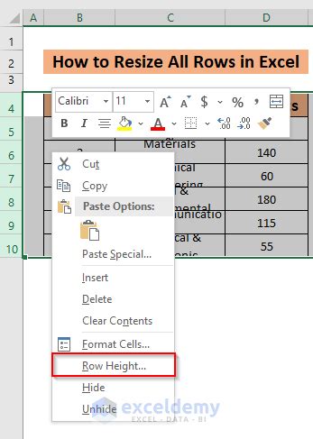 How To Resize All Rows In Excel 6 Methods ExcelDemy