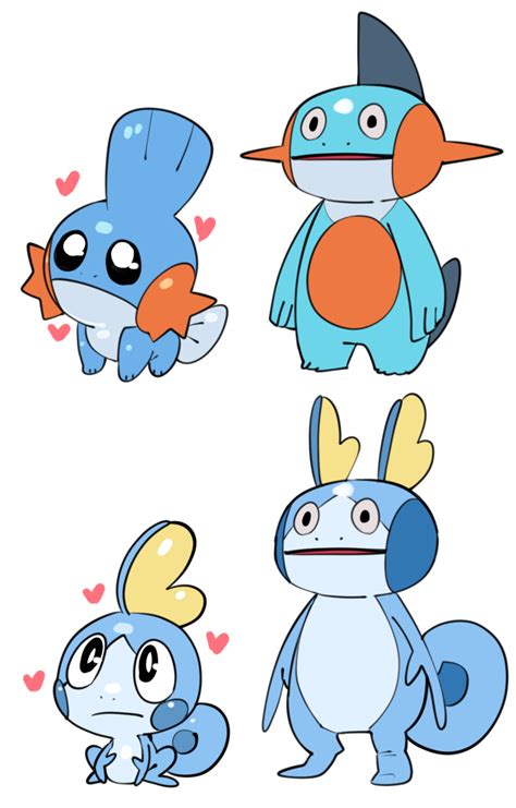 Sobble Mudkip And Marshtomp Pokemon Drawn By Sidoslipknot Danbooru