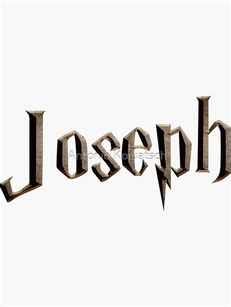 Joseph Name Wizard Nametag Joseph Name Label Sticker Harry Potter Artofit