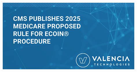 Cms Publication Of 2025 Medicare Proposed Rule For Ecoin® Procedure