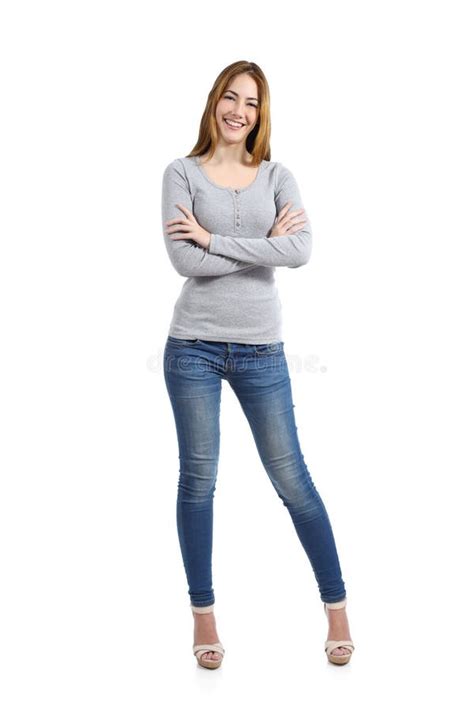 Woman Standing With Boxing Gloves In Victory Pose Stock Image Image