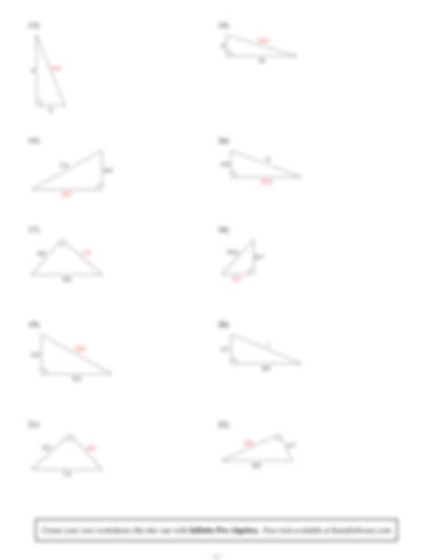Solution Pythagorean Theorem Studypool Worksheets Library