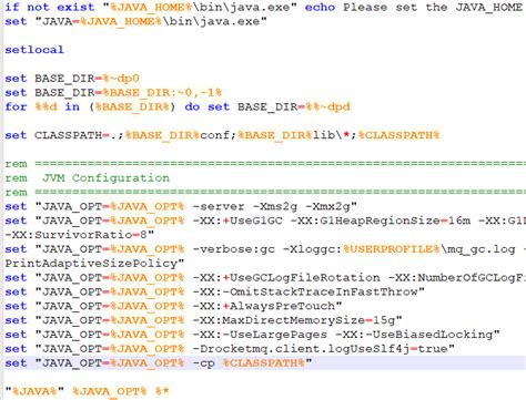 Windows系统启动rocketmq提示找不到java环境变量 Haowe 博客园
