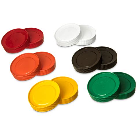 Assorted Color Replacement Caps For Stor N Pour® Containers Case Of