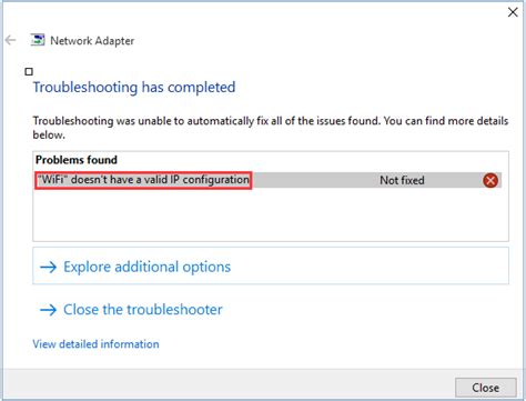 Solved Wi Fi Doesnt Have A Valid Ip Configuration Driver Easy