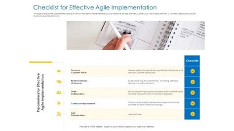 Agile Best Practices For Effective Team Checklist For Effective Agile Implementation Portrait Pdf