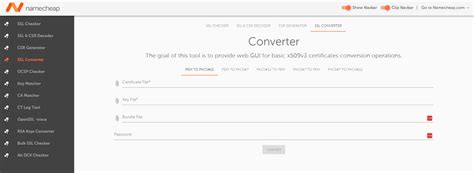 Namecheap Ssl Converter Guide