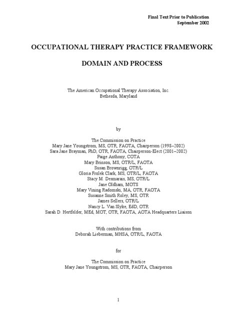 Otpf 1 Pdf Occupational Therapy Psychotherapy Otpf 1 Pdf Occupational Therapy Psychotherapy