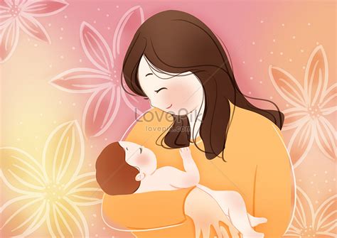 어머니의 사랑 일러스트 무료 다운로드 Lovepik