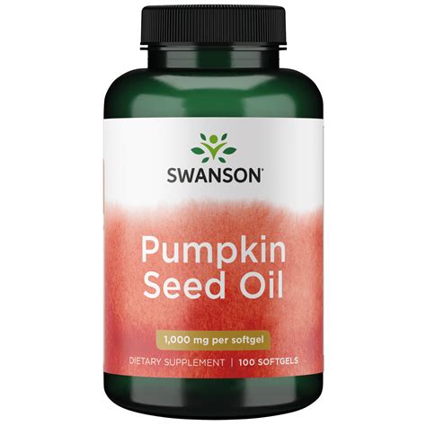 Swanson Pumpkin Seed Oil Supplement Vitamins Capsules 1000 Mg 100