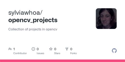 Github Sylviawhoa Opencv Projects Collection Of Projects In Opencv