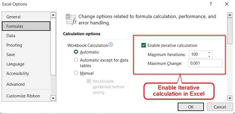 How To Enable Iterative Calculation In Excel For All Versions Excel Insider