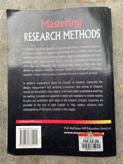 Mastering Research Methods Hobbies And Toys Books And Magazines Textbooks On Carousell