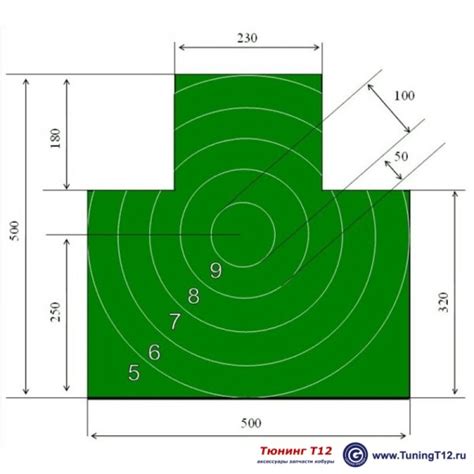 Мишень грудная №4 зелёная купить продажа