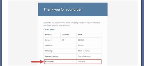 Woocommerce Add New Row Order Totals Email And Thank You Page