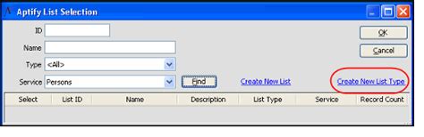 Creating List Types Aptify Support