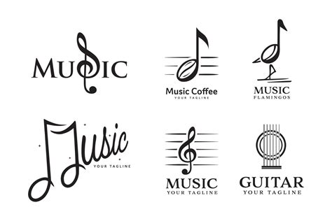 Music Logo Design Collection 11817256 Vector Art At Vecteezy