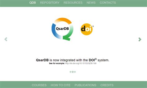 New Visual Look For Qsardb Main Website Qsardb