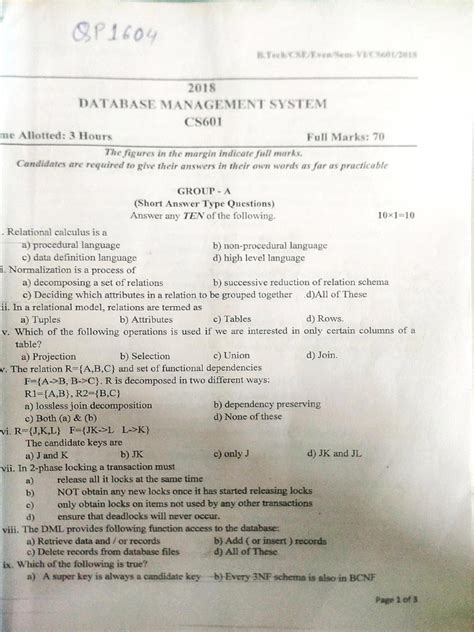 dbms pdf relational model relational database