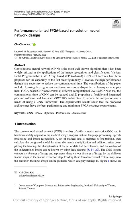 Performance Oriented Fpga Based Convolution Neural Network Designs