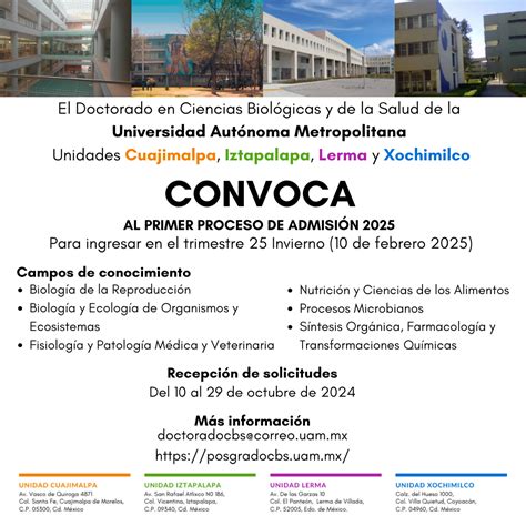 Doctorado en Ciencias Biológicas y de la Salud UAM Xochimilco