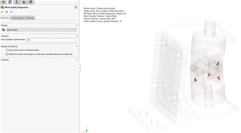 New In Solidworks Simulation 2021 Mesh Quality Diagnostics Central Innovation