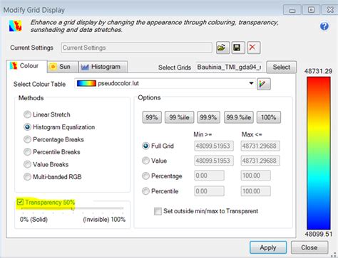 mapinfo pro how to apply translucency when enhanced rendering