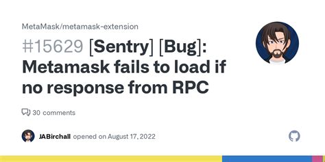 [sentry] [bug] metamask fails to load if no response from rpc · issue