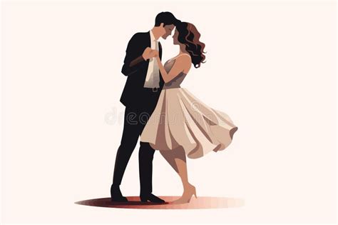 Romantic Couple Isolated Vector Style Illustration Stock Vector Illustration Of People Female