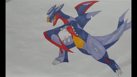 How To Draw Mega Garchomp