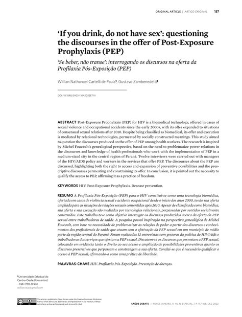 Pdf ‘if You Drink Do Not Have Sex Questioning The Discourses In