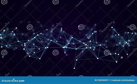 Distribution Of Data Network Visualization Internet Communication Technological Background