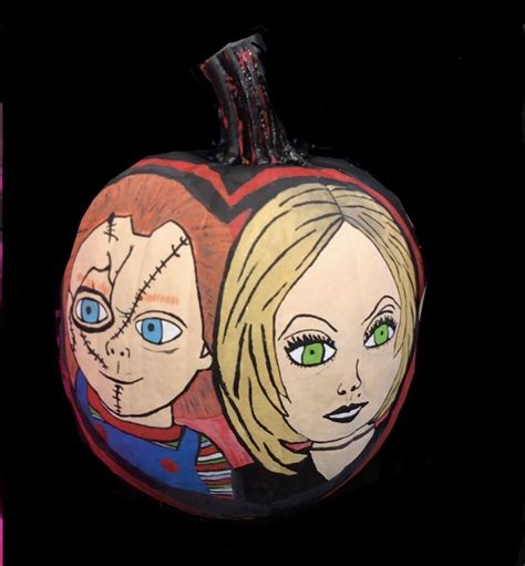Chucky Pumpkin Pumpkin Halloween Decorations Halloween Pumpkin